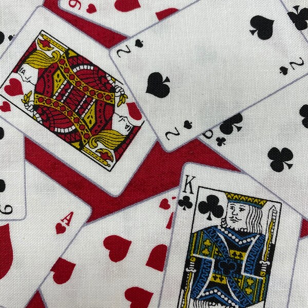 Playing Cards Fabric - Etsy