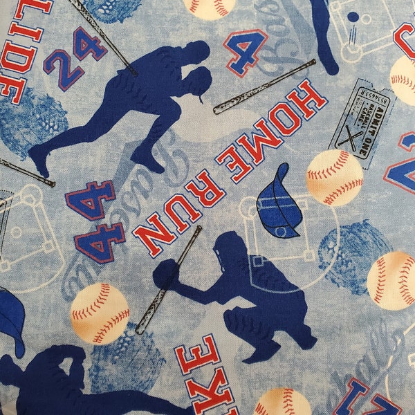 Baseball Quilt Panel - Etsy