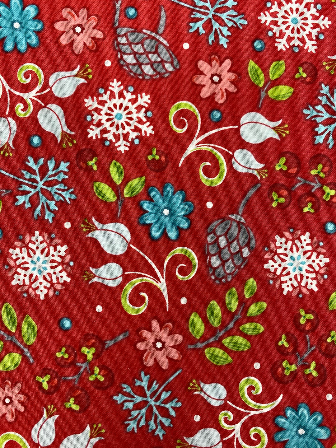 Little Floral Red Fabric by Benartex - Etsy