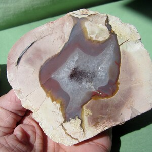THUNDER EGG Pair Polished Large Geode Agate Creek, Queensland ...