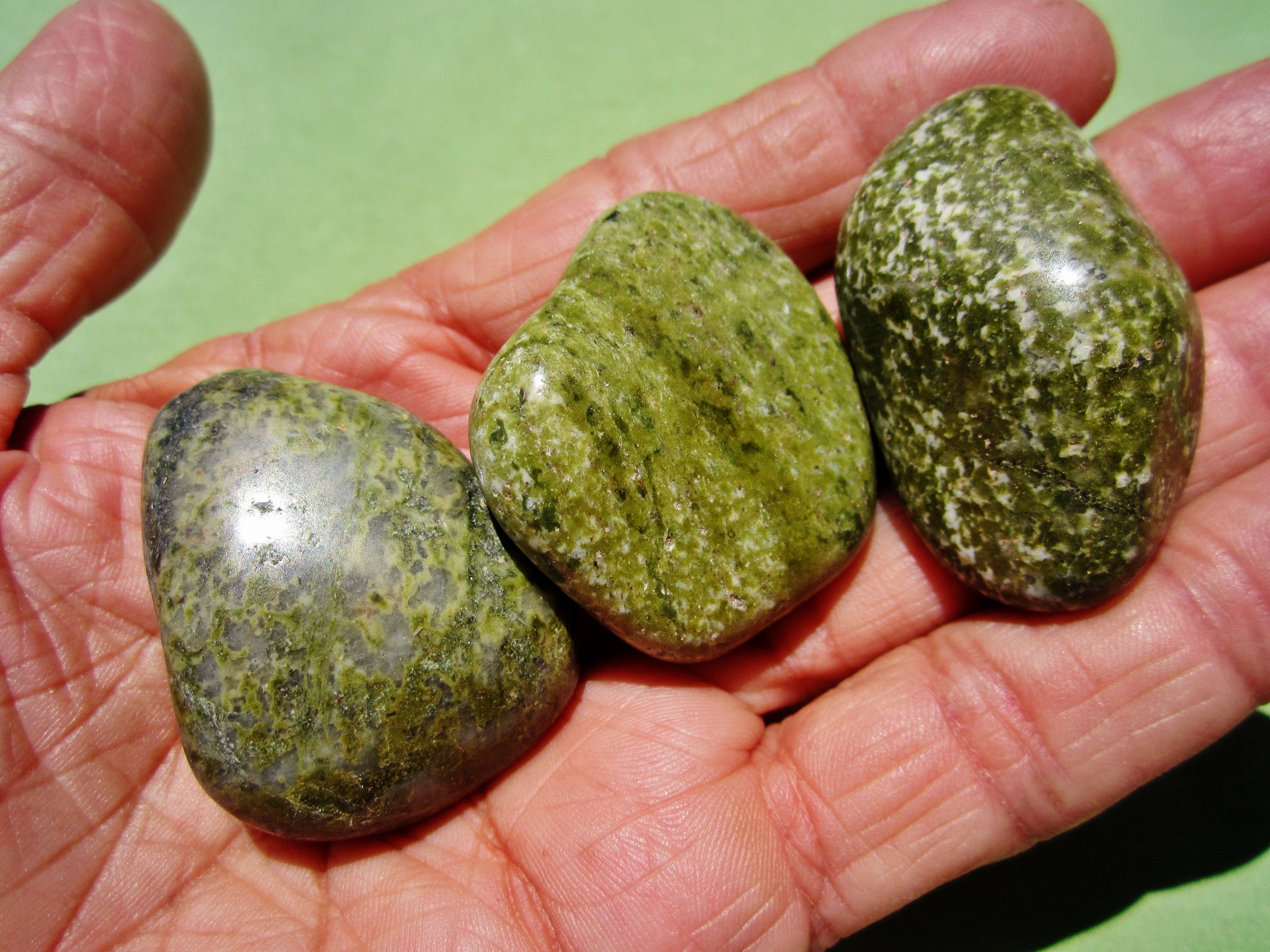 Tumbled Epidote