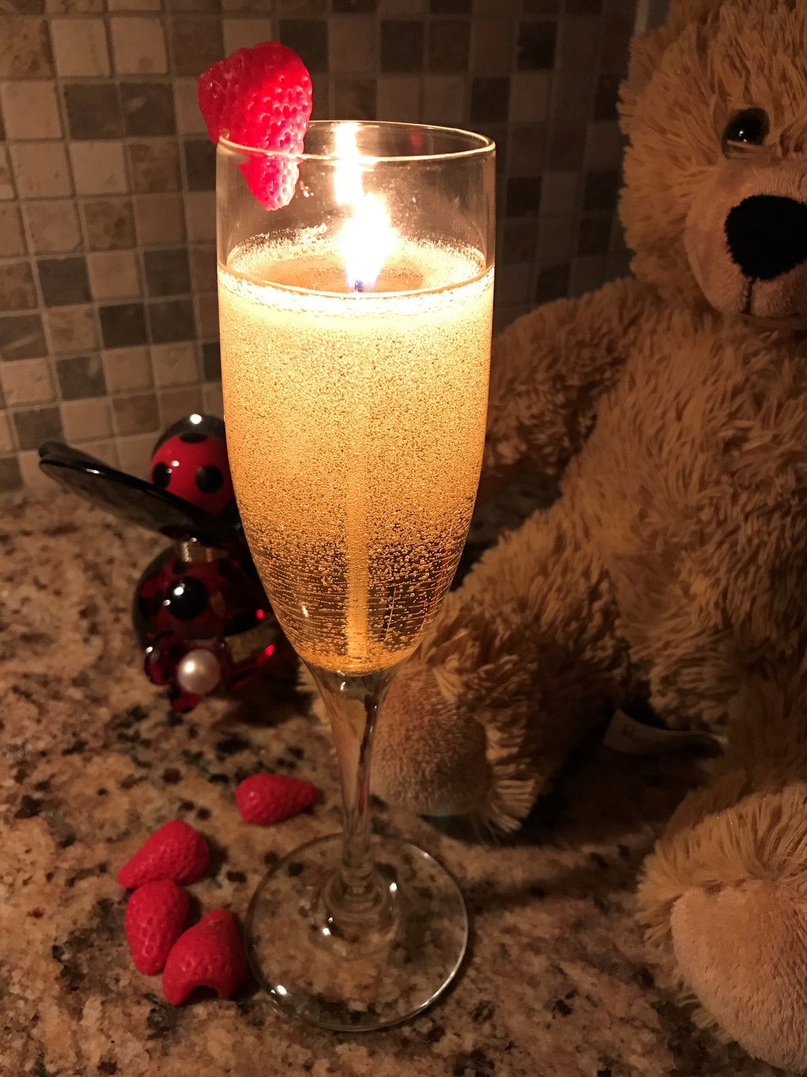 Champagne Candles - Etsy