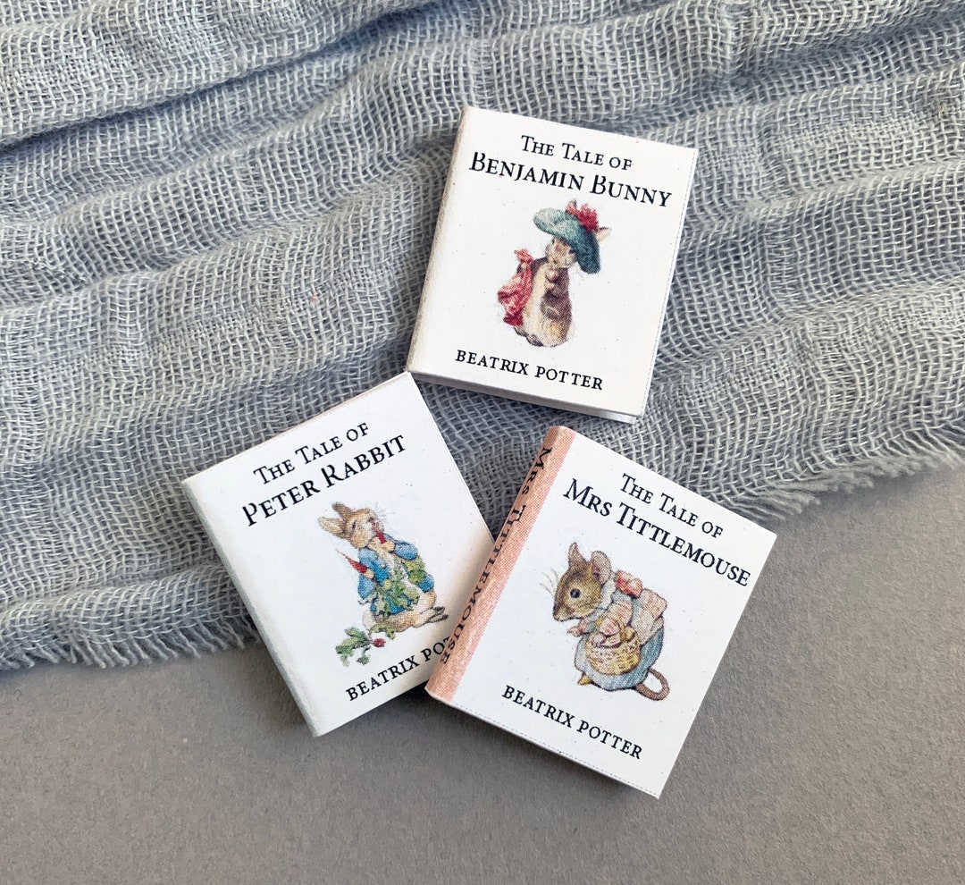 Dollhouse Miniature Children's Book Set - Etsy