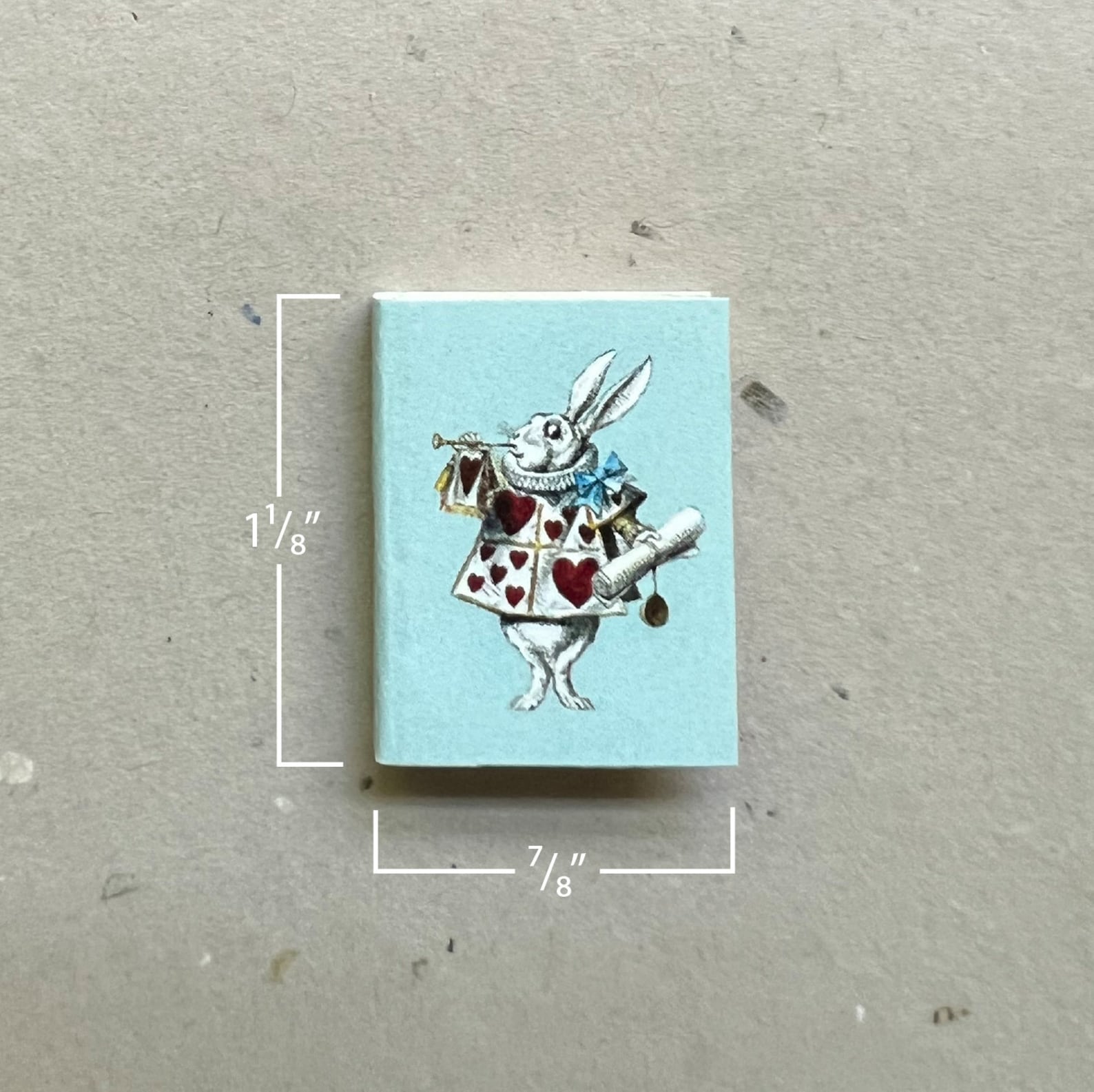 Set of Two Miniature Alice in Wonderland Books, Lewis Carroll Dollhouse ...