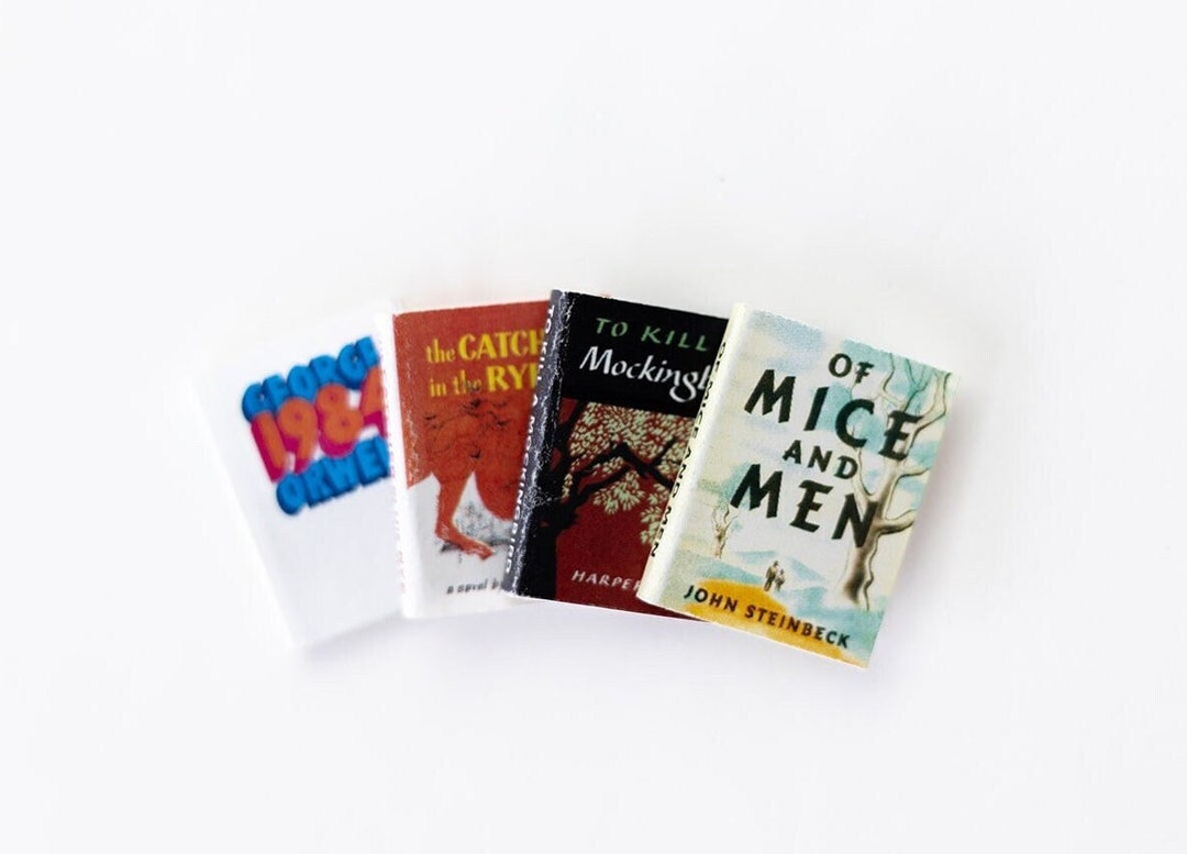 Miniature Banned Books Set - Etsy