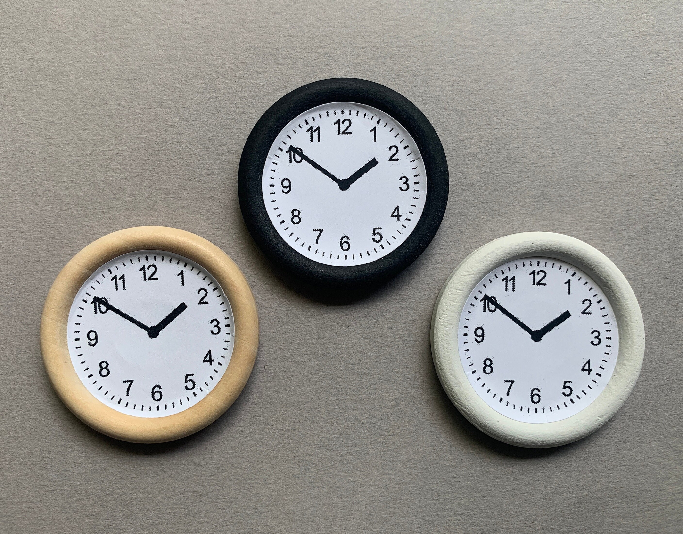 Dollhouse Clock Miniature Clock Doll House Clock - Etsy UK