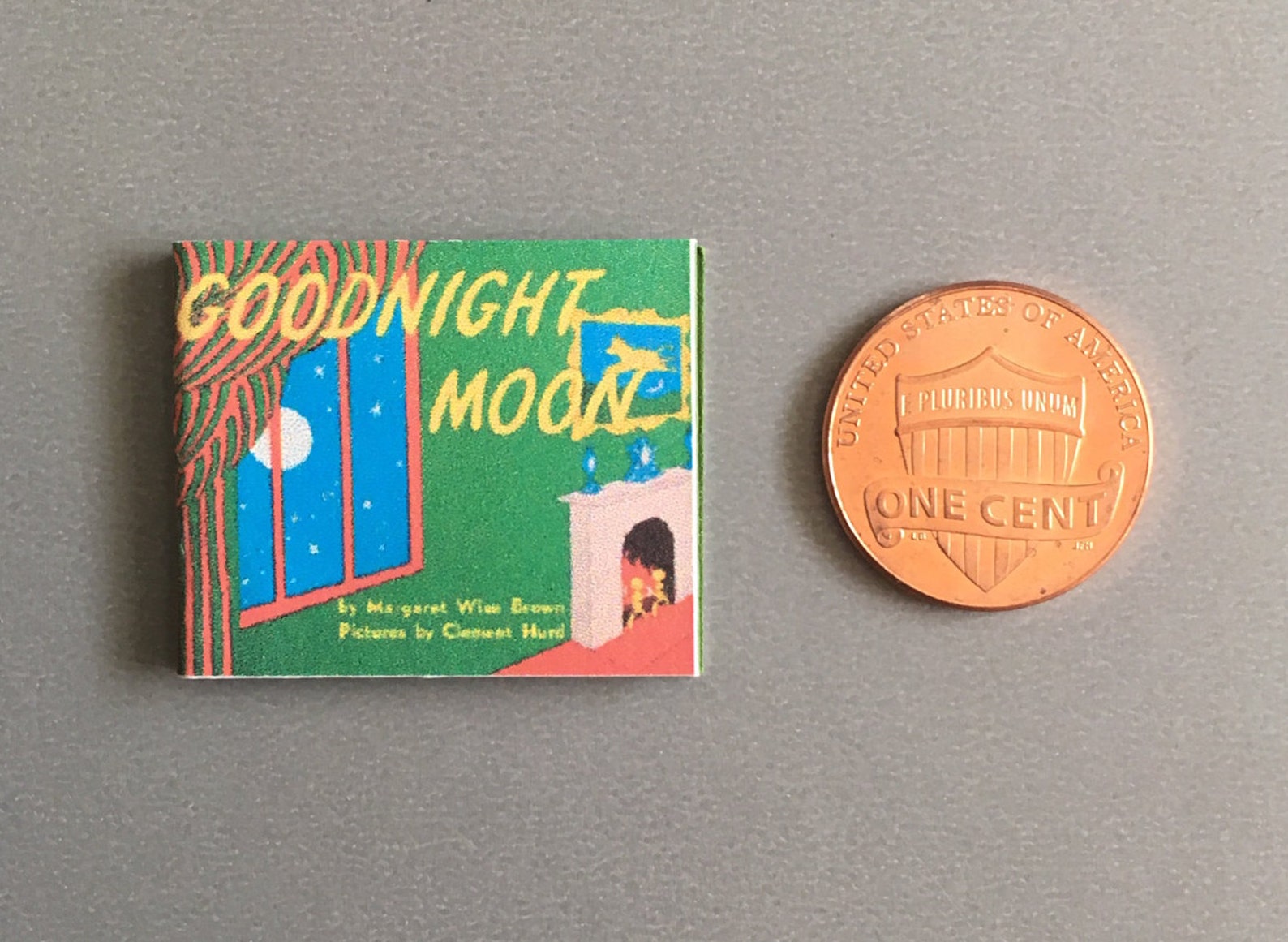 Goodnight Moon, Handmade Miniature Book, Dollhouse Book, Dollhouse ...