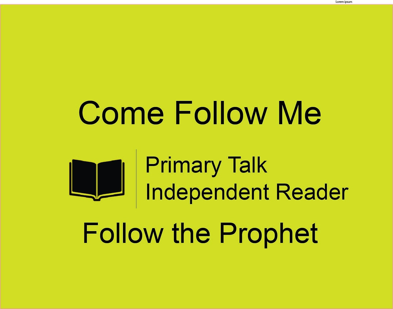 Come Follow Me Follow the Prophets and Apostles Prophet Talk, Easy Talk ...