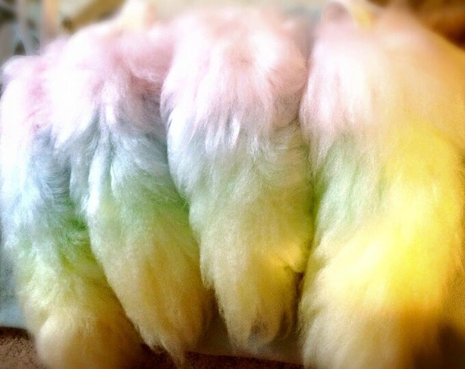 Pastel Rainbow Tail Yarn Tail - Etsy España