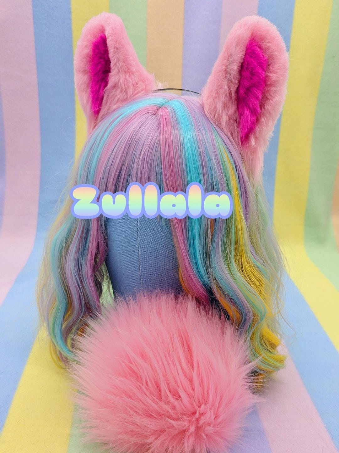 Gade B Mini Pink Bunny Ears and Tail - Etsy