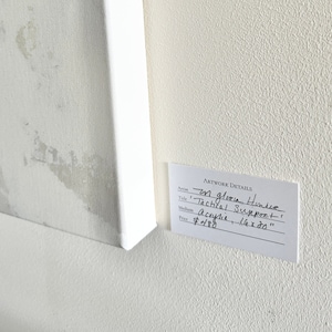 Artwork Labels for Art Shows and Exhibitions, Display Cards, Pack of 25 ...