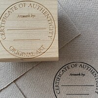 Certificate of Authenticity Stamp for Original Art - Etsy
