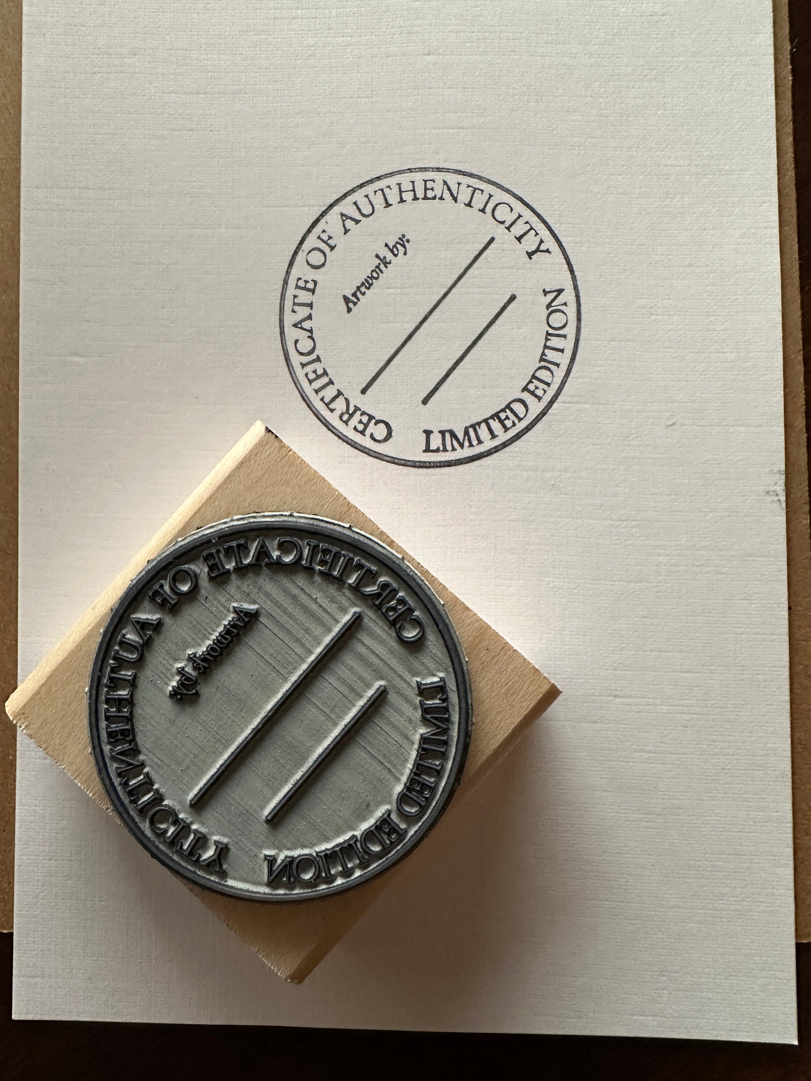 Certificate of Authenticity Stamp for Limited Edition Prints - Etsy