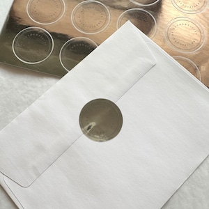 Certificate of Authenticity Envelope Sticker Seal | Gold Foil, Silver ...