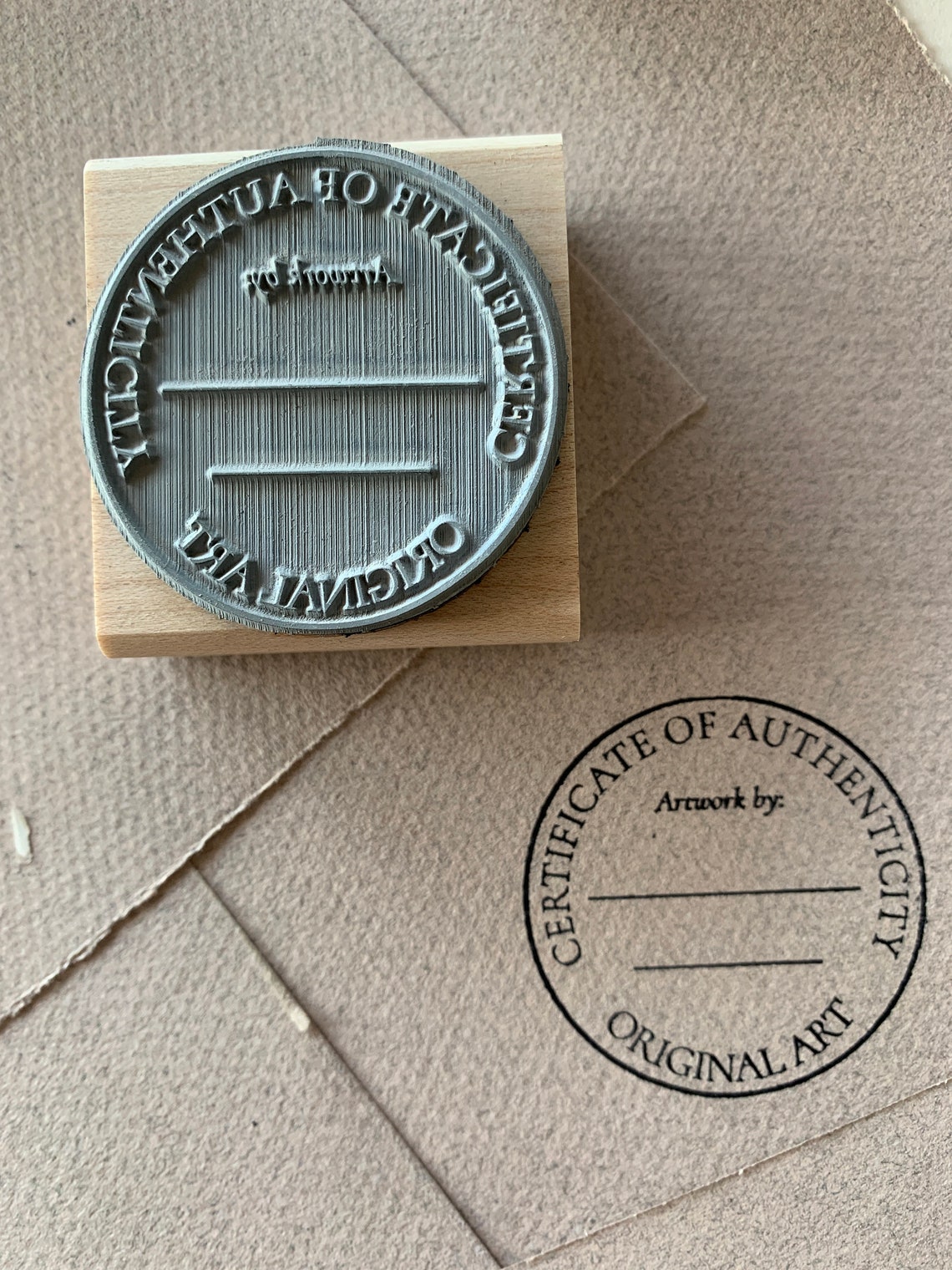 Certificate of Authenticity Stamp for Original Art - Etsy Australia