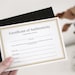 Limited Edition Art Print Certificate of Authenticity Template, Instant ...