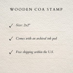 Certificate of Authenticity Stamp for Limited Edition Prints - Etsy