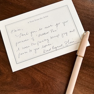 Artist Thank You Note Cards: Gold or Silver Border, 4x6 Inch (set of 10 ...