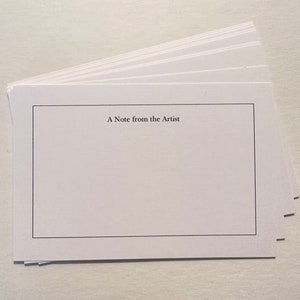 Elegant, Linen Artist Thank You Note Cards | Matches Linen Certificate ...