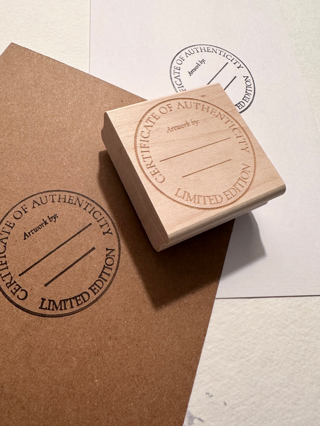 Certificate of Authenticity Stamp for Limited Edition Prints - Etsy