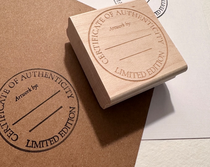 Certificate of Authenticity Stamp for Limited Edition Prints - Etsy