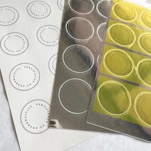 Certificate of Authenticity Envelope Sticker Seal | Gold Foil, Silver ...