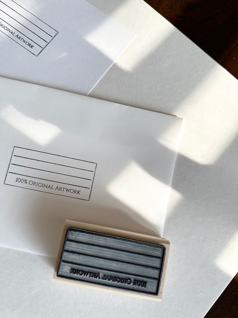 Artwork Label Stamp, Certificate of Authenticity, Includes Ink Pad - Etsy