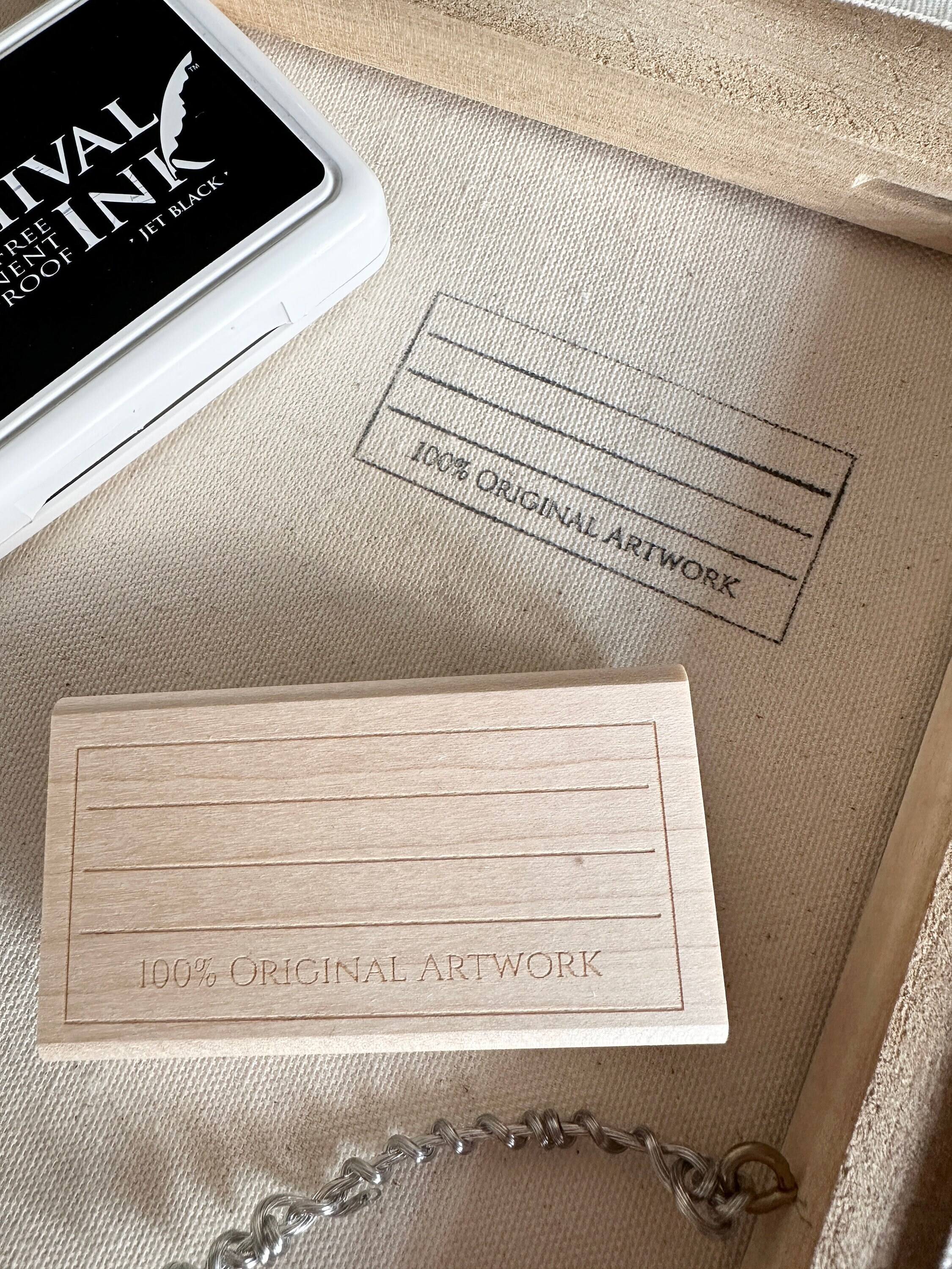 Artwork Label Stamp, Certificate of Authenticity, Includes Ink Pad - Etsy