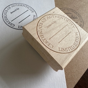 Certificate of Authenticity Stamp for Limited Edition Prints - Etsy