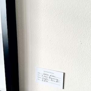 Artwork Labels for Art Shows and Exhibitions, Display Cards, Pack of 25 ...