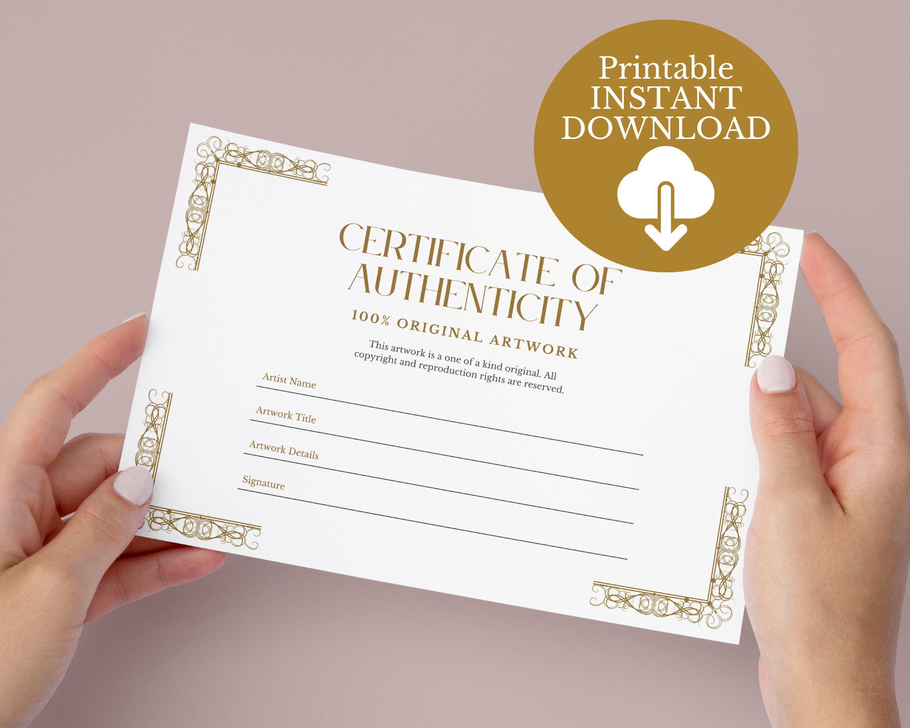 Business Letter Of Authenticity Template