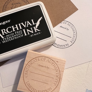 Certificate of Authenticity Stamp for Limited Edition Prints - Etsy