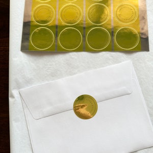 Certificate of Authenticity Envelope Sticker Seal | Gold Foil, Silver ...
