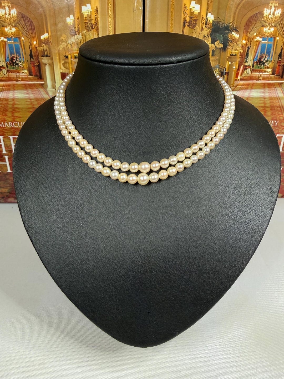 Antique 1920s Ciro of London Real Saltwater Akoya Pearl Graduated ...