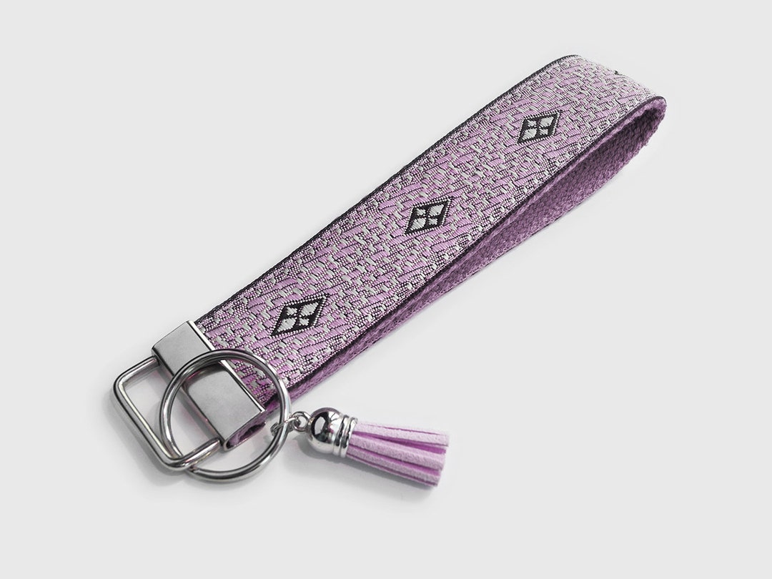 Wristlet Keychain | Car Key Lanyard | Tassel Key Fob | Fabric Keyfob ...