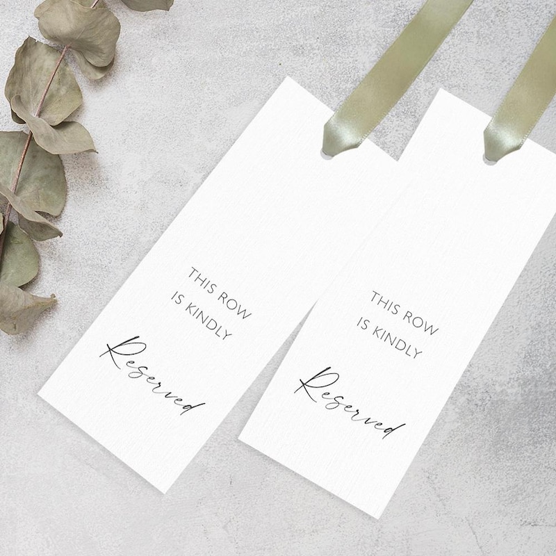 Seat Reserved Ribbon - Etsy UK