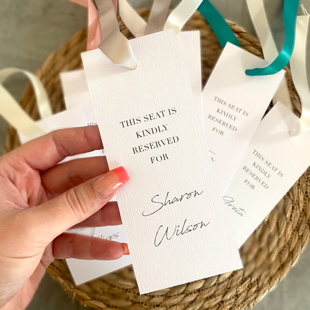 Reserved Seat Sign, Reserved Row, Reserved Wedding Seat, Reserved ...