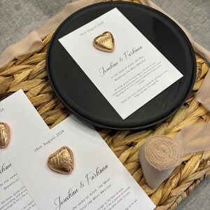 Personalised Chocolate Heart Favours Love is Sweet Chocolate Favours ...