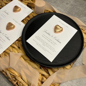 Personalised Chocolate Heart Favours | Love is Sweet Chocolate Favours ...