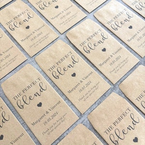 The Perfect Blend Tea Wedding Favours, Table Decorations, Tea Favours ...