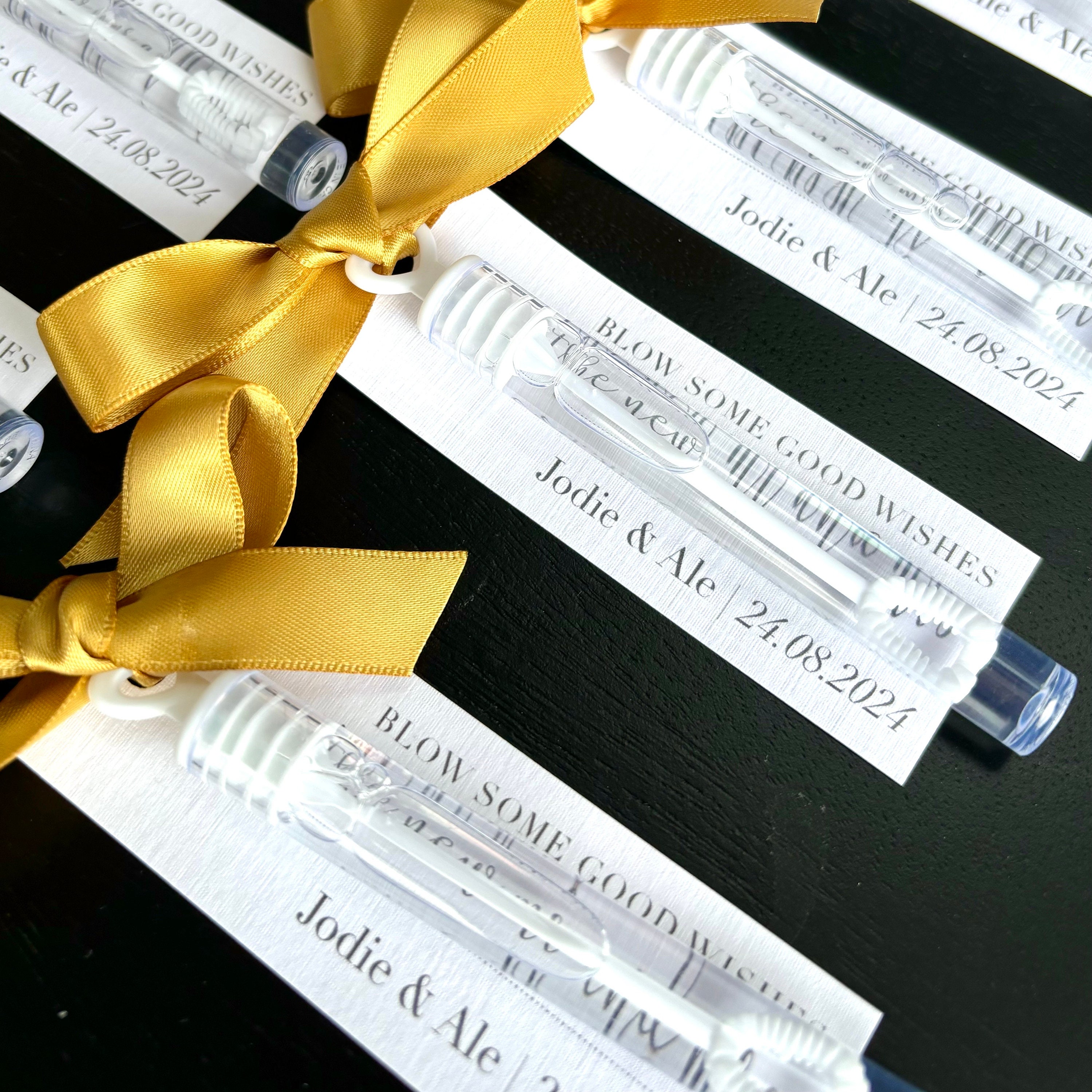 Personalised Bubble Tag Only DIY Wedding Favours Wedding Ideas for Kids ...
