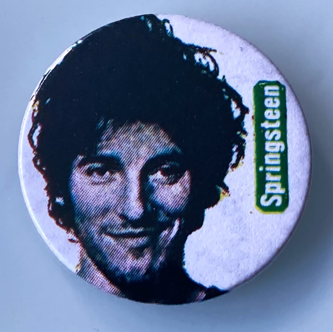 Bruce Springsteen Vintage Button Style Metal Pin Badge From the 1980's ...