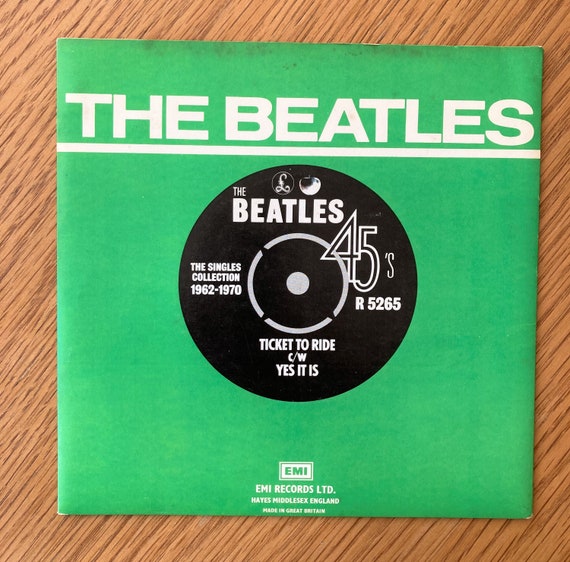 THE BEATLES Ticket To Ride / Yes It Is UK Pressing 7 | Etsy