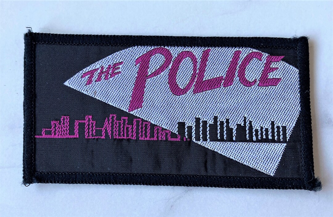 The Police Vintage Sew on Fabric Patch Made in the UK in the 1980's Pop ...