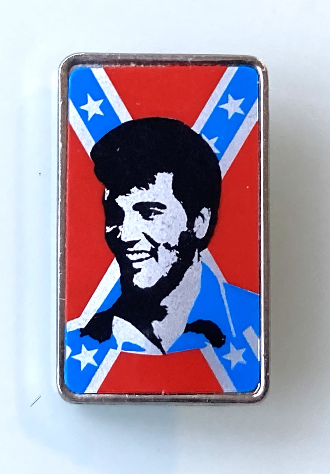 ELVIS Vintage Metal Pin Badge Pinback From the 1980's Pop Memorabilia ...