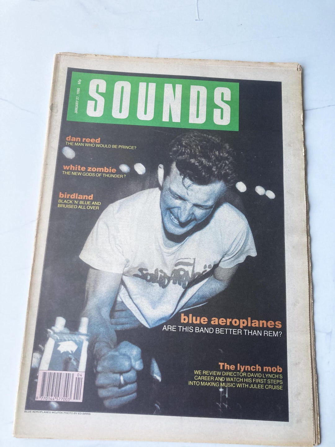 Sounds UK Music Magazine January 1990 the Blue Aeroplanes Cover ...