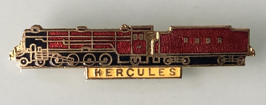 Hercules Train Shaped Vintage Enamel Pin Badge Railway Memorabilia - Etsy