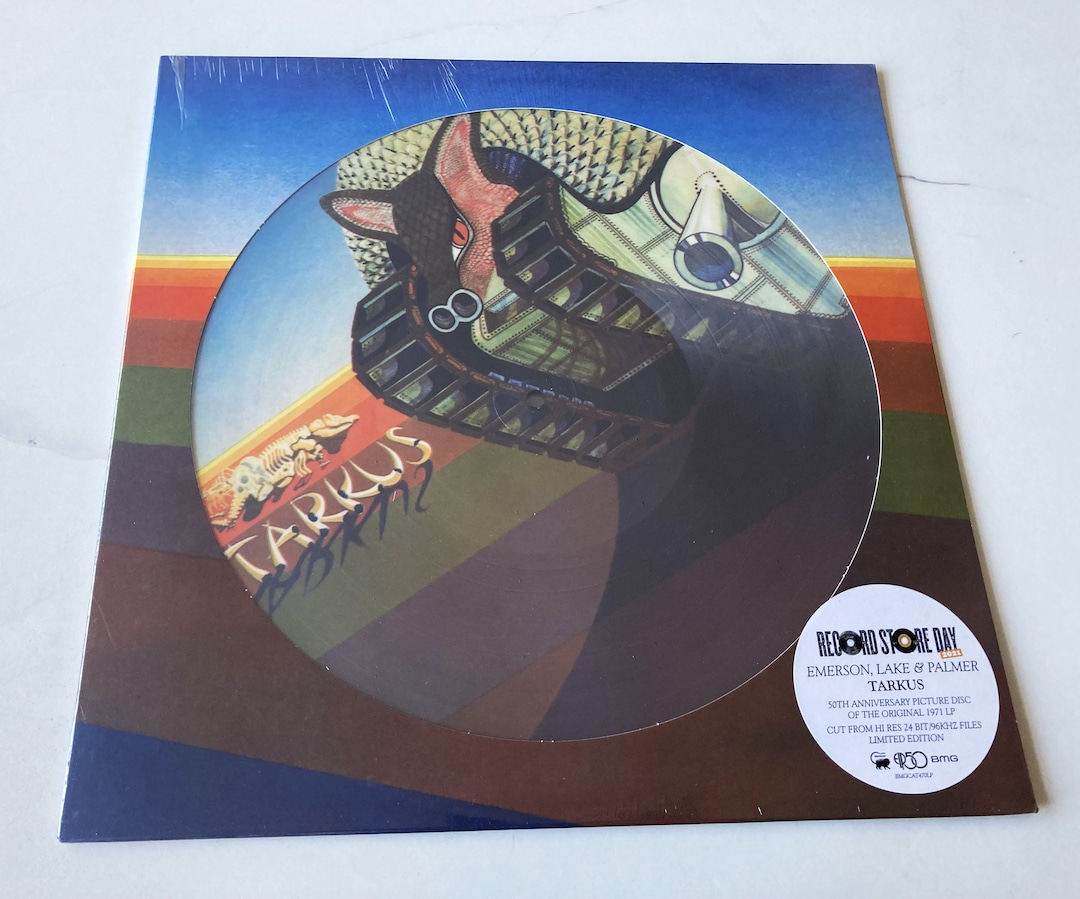 Emerson Lake Palmer Tarkus 1971 Uk Vinyl Lp Picture Disc 50th