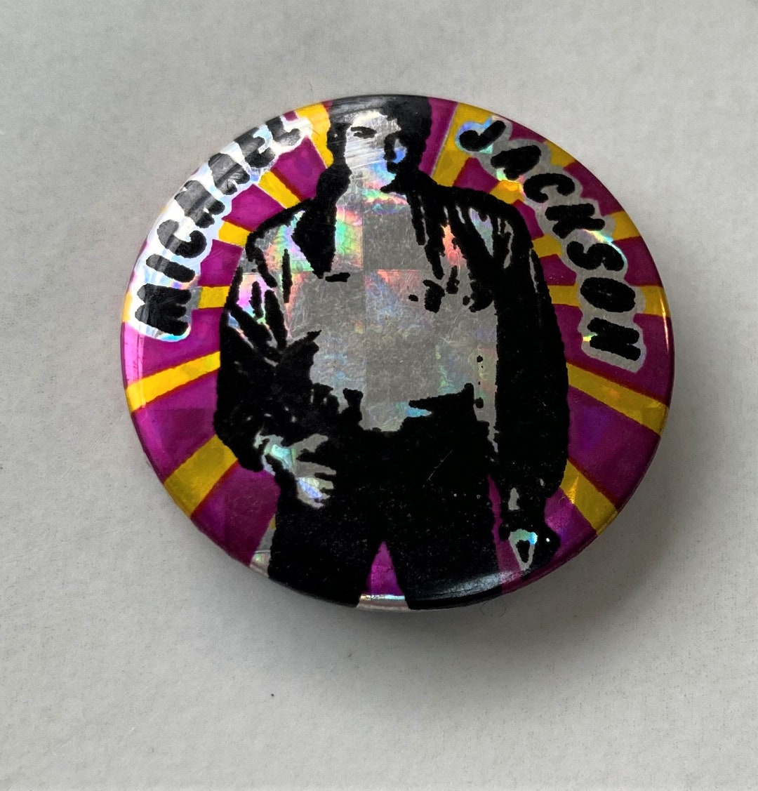 Michael Jackson Small Vintage Button Style Metal Pin Badge From the ...