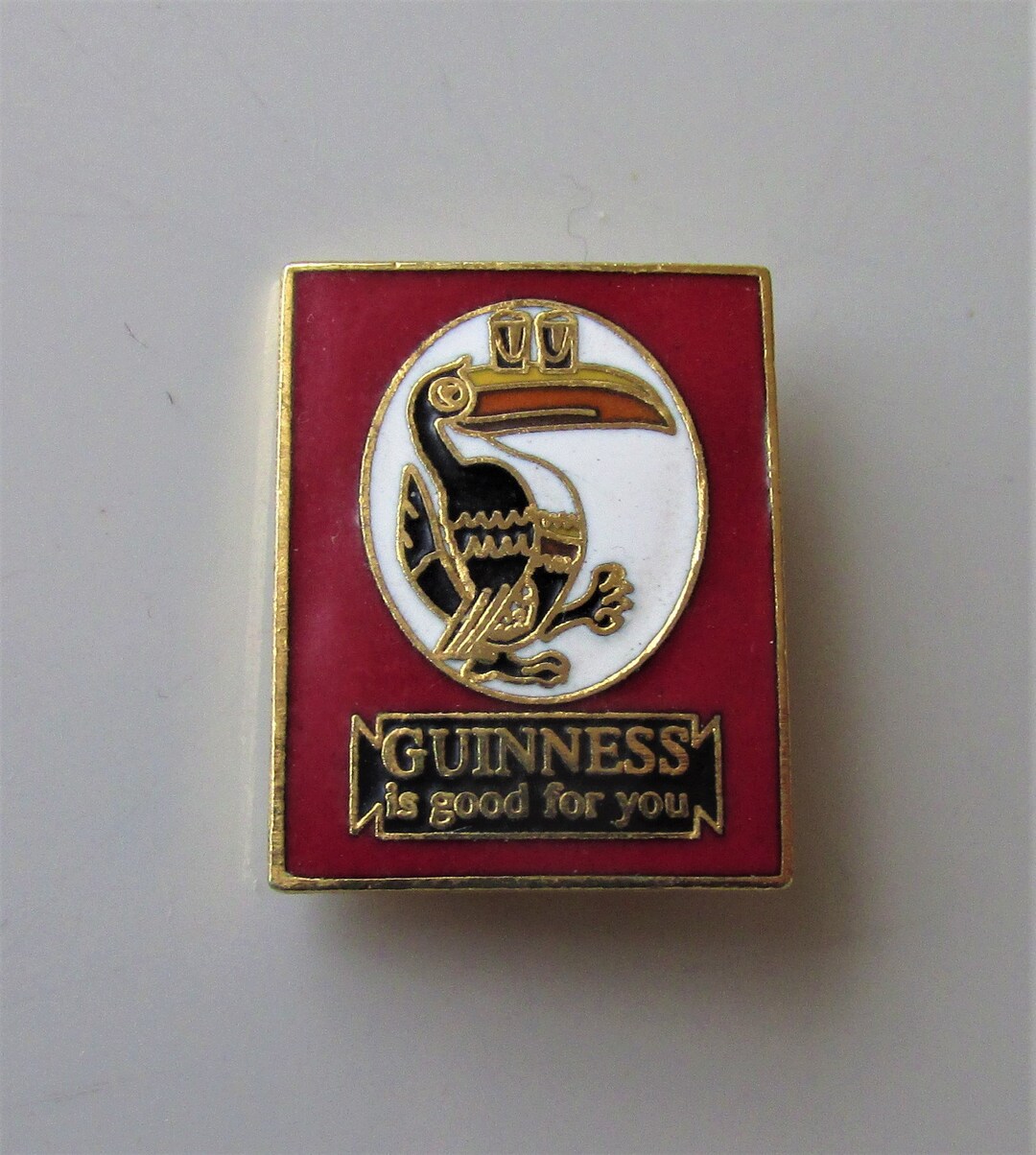 GUINNESS is Good for You Vintage Metal Pin Badge Made in the 1990's ...